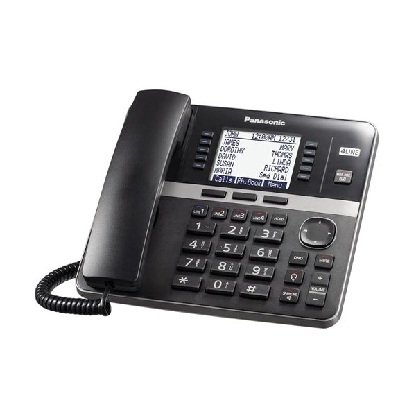 Panasonic 2-Line Feature Phone with LCD White TS208W | Zoro