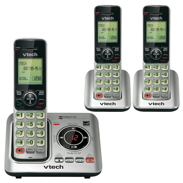Vtech Two Handset Cordless Phone DS6771-3 | Zoro