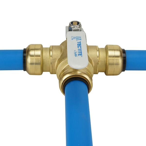 Apollo 3/4 in. Brass Push-To-Connect 3-Way Ball Valve FSBBV334 | Zoro
