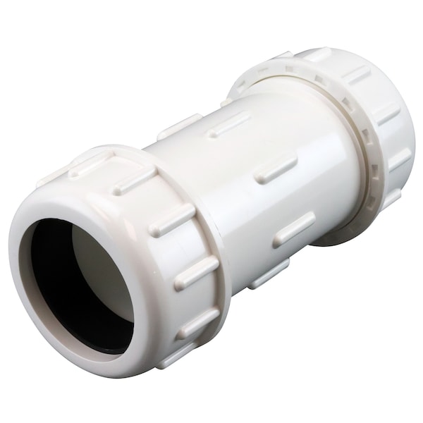 Apollo 2 in. x 2 in. PVC Compression Coupling PVCCOMP2 | Zoro
