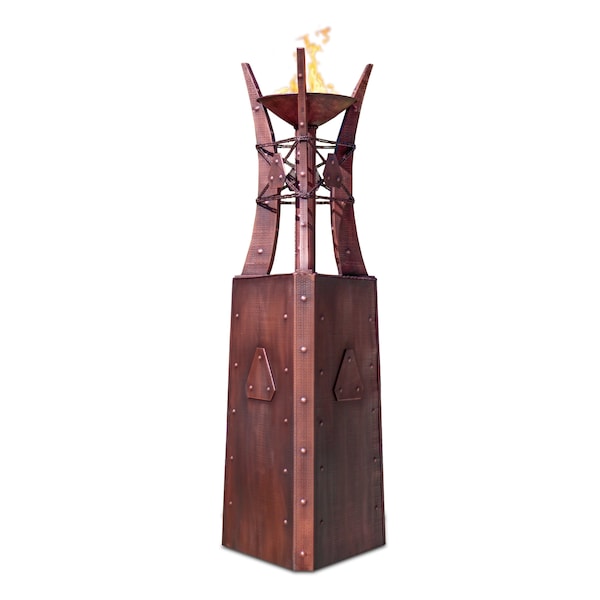 The Outdoor Plus 24 Triangular Bastille Fire Tower - Copper - Plug ...