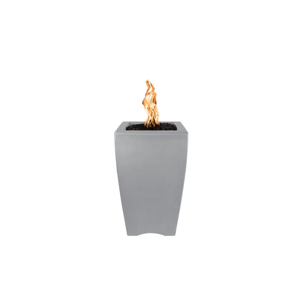 The Outdoor Plus 20 Square Baston Fire Pillar, GFRC Concrete, Natural ...
