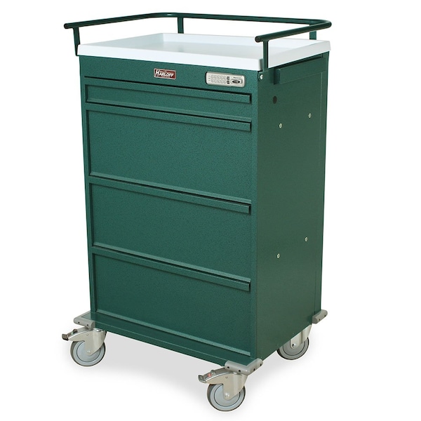 Harloff Value Punch Card Medication Cart with E-Lock, 450 Punch Card ...