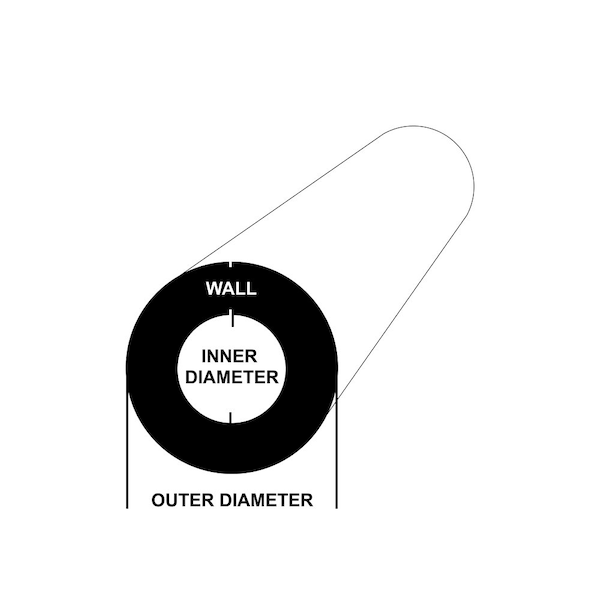 Onlinemetals 1" ID x 2" OD Bearing Bronze Hollowbar 932 (SAE 660) Cast ...