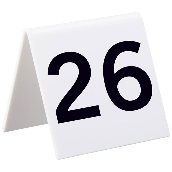 Alpine Industries Self Standing Number Cards, Numbers 26-50 493-26-50 ...