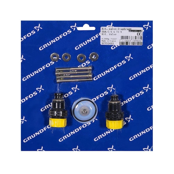 Grundfos Kit With Valve And Diaphragm For Dosing Pump 97751433 | Zoro
