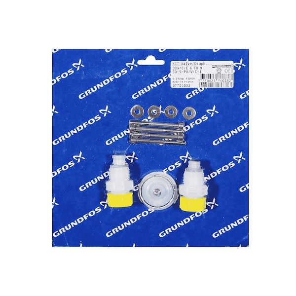 Grundfos Kit With Valve And Diaphragm For Dosing Pumps 97751533 | Zoro