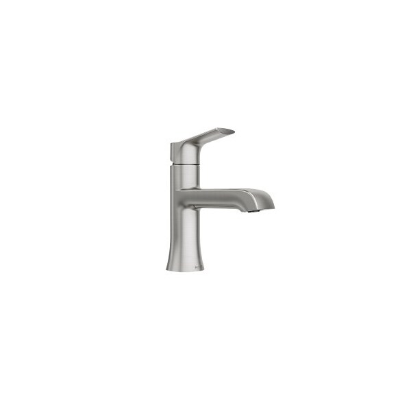 Moen One-Handle High Arc Bathroom Faucet in Spot Resist Brushed Nickel ...