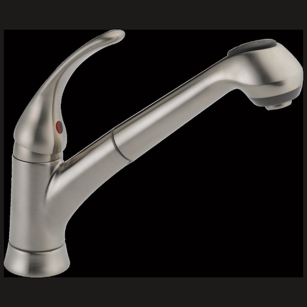 Delta Foundations Single Handle Pull-Out Kitchen Faucet B4310LF-SS | Zoro