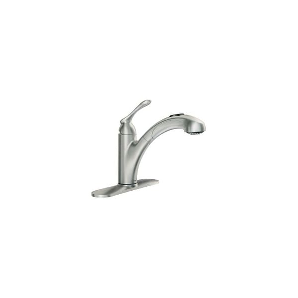 Moen Spot Resist Stainless One-Handle Pullout Kitchen Faucet 87017SRS ...