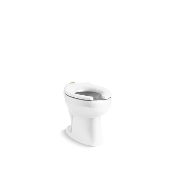 Kohler Wellcomme Ultra Floor-Mounted Top Spud Flushometer Bowl 96053-B ...