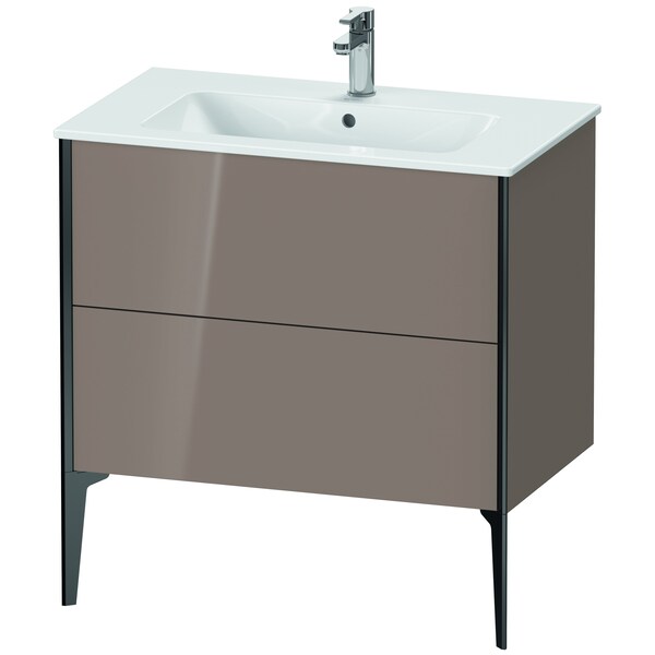 Duravit Xviu Floor Standing Vanity Unit Cappuccino High Gloss ...