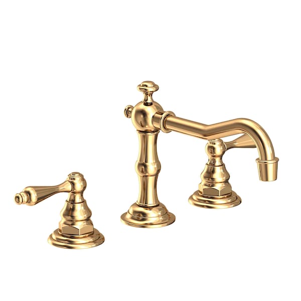 Newport Brass Widespread Lavatory Faucet in Polished Brass Uncoated ...