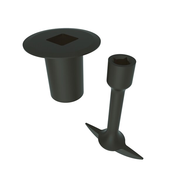 Brasstech Log Lighter Key & Flange in Oil Rubbed Bronze 510/10B | Zoro