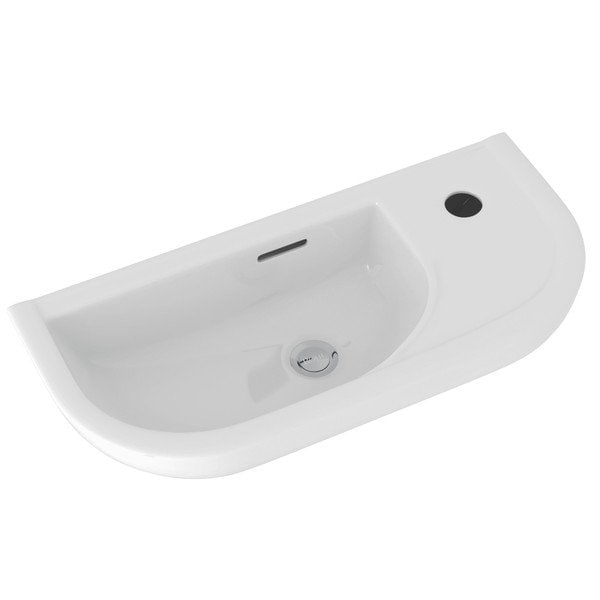 Rohl Allia Linea Hand Rinse Basin Sink In White 1090-00 | Zoro