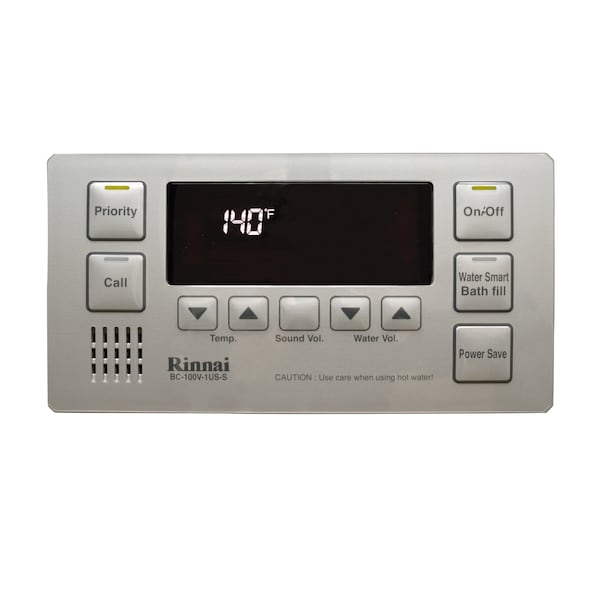Rinnai Bath Fill Remote Controller – 98°-140°F Silver Not To Be Used ...