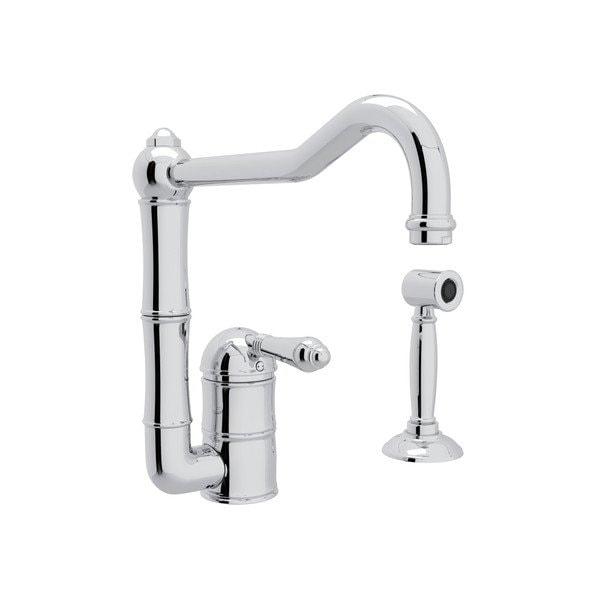 Rohl Acqui Kitchen Faucet With Side Spray A3608LMWSAPC-2 | Zoro