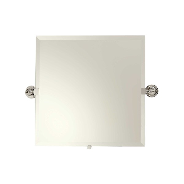 Ginger 20" X 20" Frameless Pivoting Mirror in Polished Chrome / Small ...