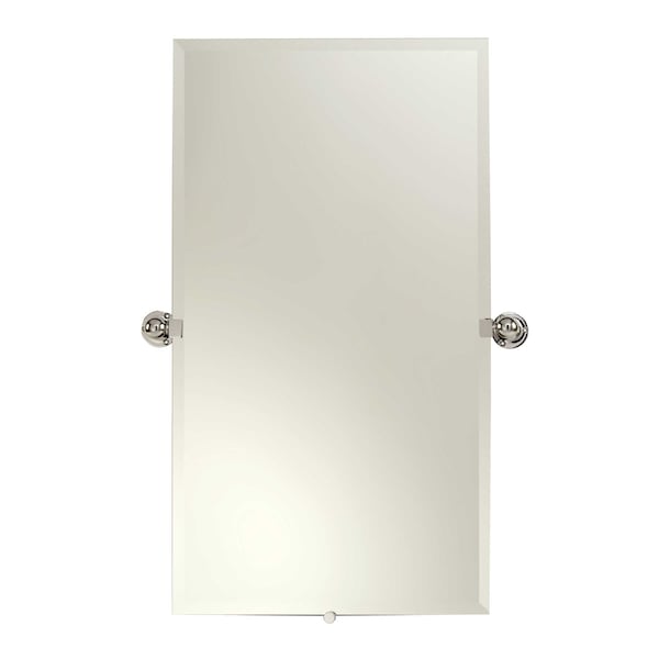 Ginger 20" X 36" Frameless Pivoting Mirror in Satin Nickel / Large ...