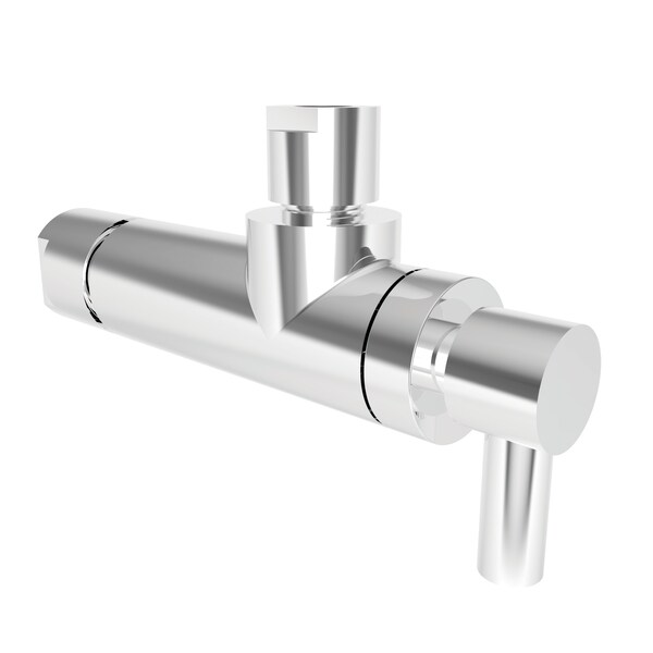 Newport Brass Angle Valve, 1/2" Compression in Stainless Steel (Pvd ...