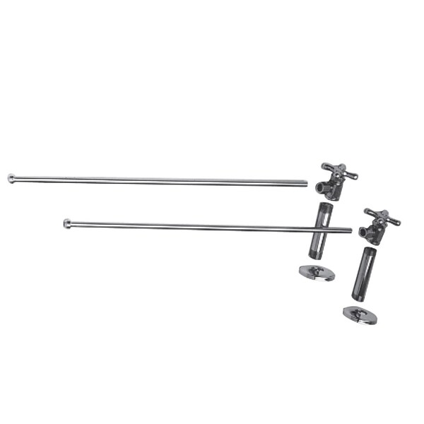 Brasstech Lavatory Supply Kit, 1/2" Ips in Venetian Bronze 492X/VB | Zoro