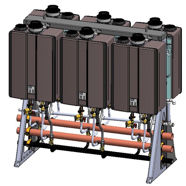 Rinnai 6-Unit Interior Free Standing Rack, Ng TRS06IN | Zoro