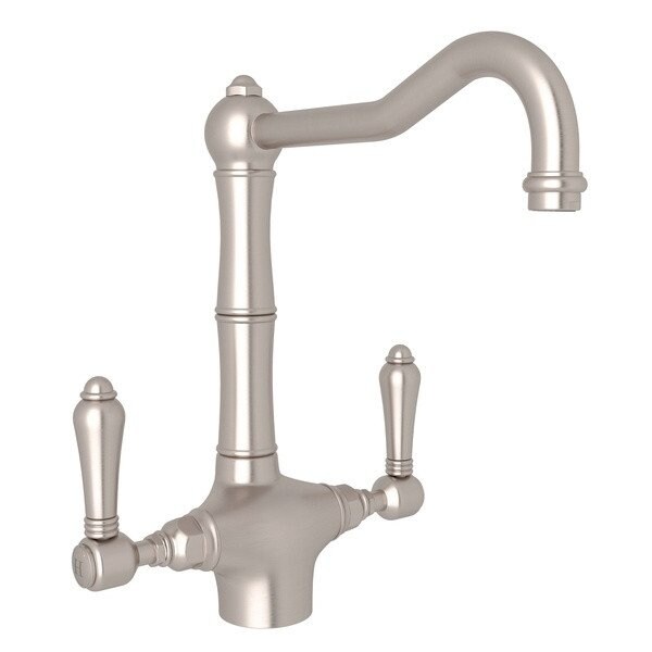 Rohl Acqui Single Hole Faucet In Satin Nickel A1679LMSTN-2 | Zoro