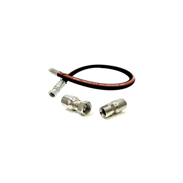 Titan Hose Assembly 1/2in Ultraflex Hose with female JIC x male NPT ...