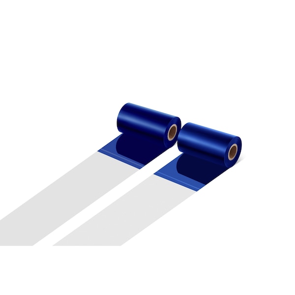 Todaytec Thermal Transfer Ribbon, 4.33 in W, 984 ft. L, Blue ...