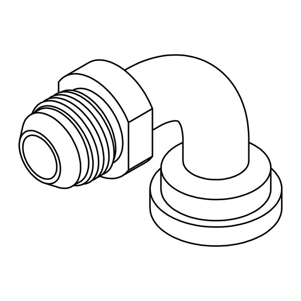 Tompkins Hydraulic Fitting-Flange12MJ-10FL C61 90 NO BRAZE 6890-12-10 ...