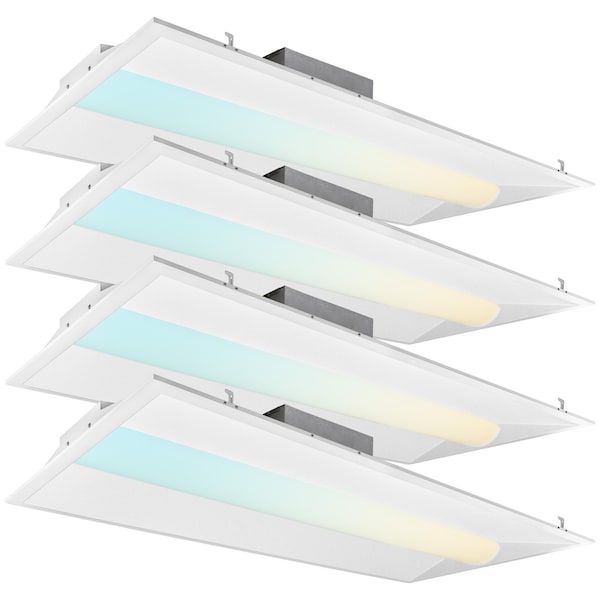 Luxrite 2x4 FT Rectangle LED Troffer Light 3CCT 3500K-5000K 30/40/50W ...