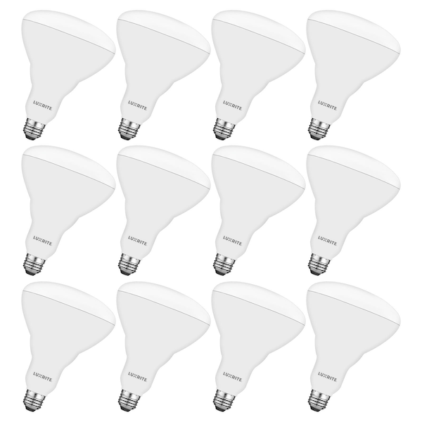 Luxrite BR40 LED Light Bulbs 13W 85W Equivalent 1100LM 4000K Cool White ...