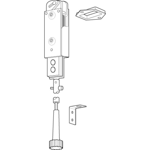 Adams Rite 408501 Positioner Header Bolt 30" - 52" 408501 | Zoro