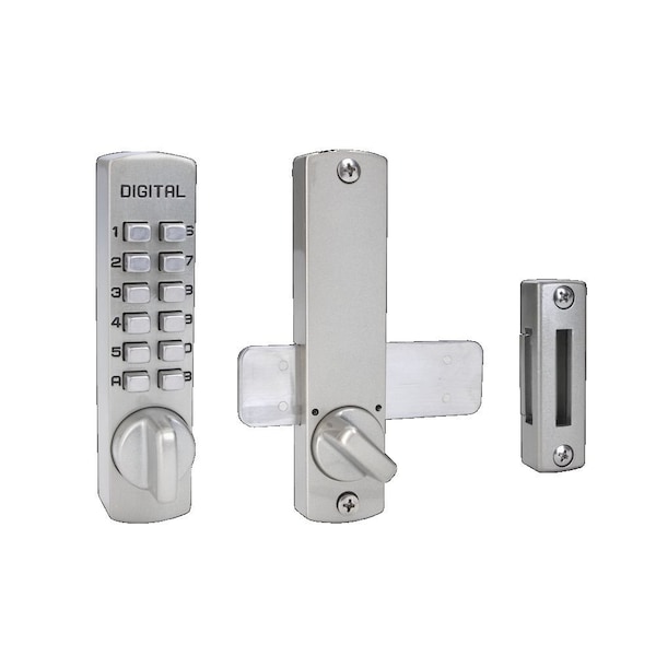 Lockey Usa Mechanical Keyless Surface Mount Deadbolt, C120, Satin ...