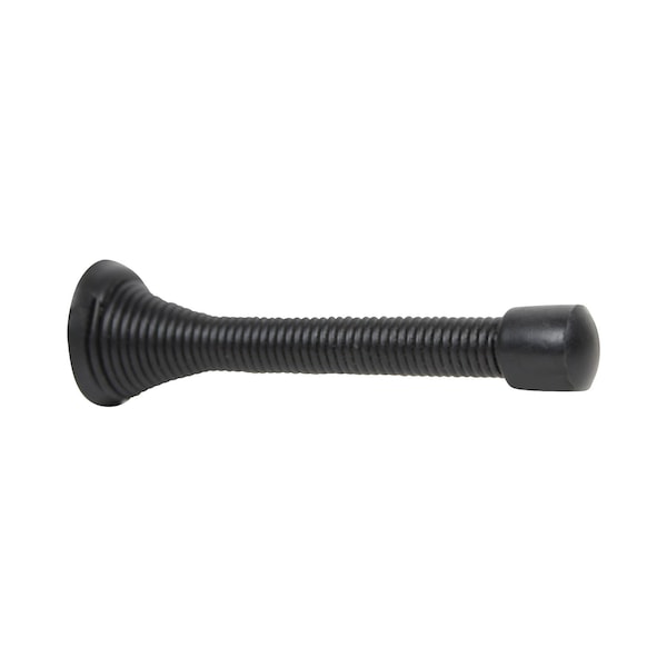 Pamex 3-1/8" Heavy Duty Spring Door Stop Matte Black Finish DD0231BL | Zoro