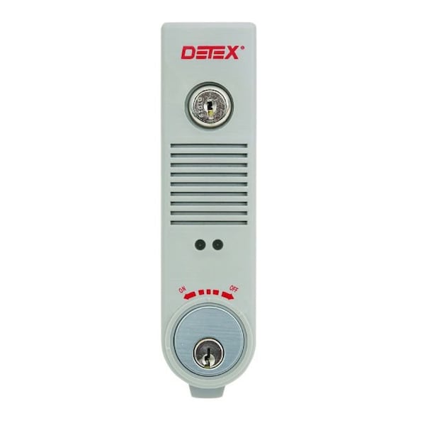 Detex Surface Mount Battery Alarm with Mortise Cylinder EAX500MC65 | Zoro