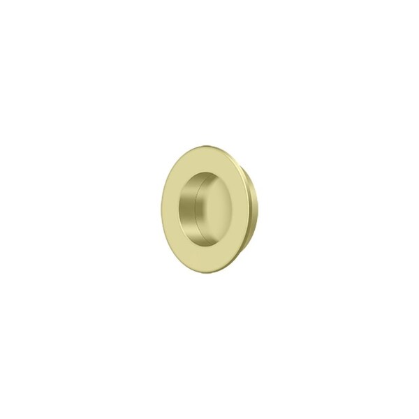 Deltana 1-7/8 Round Flush Pull Unlacquered Bright Brass Finish FP178U3 ...