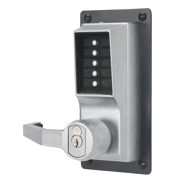 Simplex Kaba Right Hand Mechanical Pushbutton Exit Trim Lever Lock, Key ...