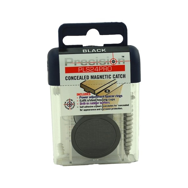 Precision Lock Concealed Magnetic Catch with Adjustable Strength Black ...