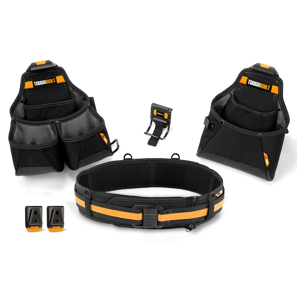 Toughbuilt 4pc Builder Tool Belt Set TB-CT-102-4 | Zoro
