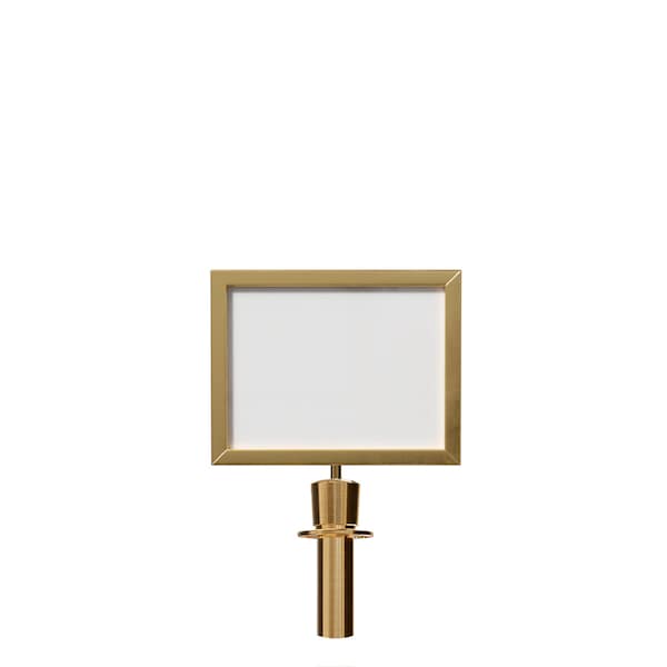 Montour Line Post and Rope Stanchion Sign Frame 11 x 14 in. H Satin ...