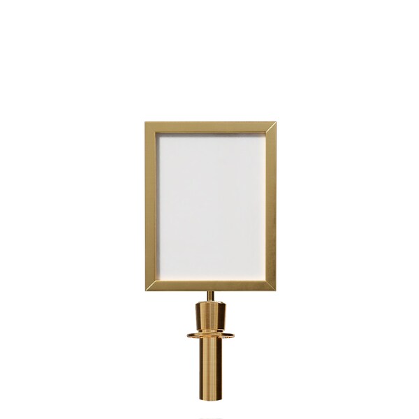 Montour Line Post and Rope Stanchion Sign Frame 11 x 14 in. V Satin ...