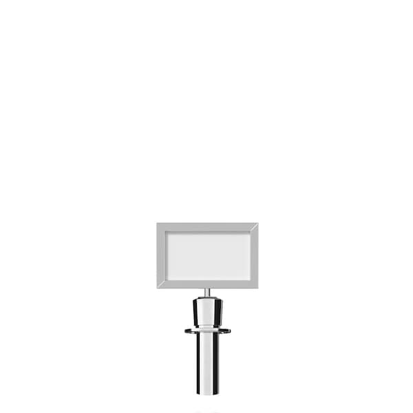 Montour Line Post and Rope Stanchion Sign Frame 7 x 11 in. H Polished ...
