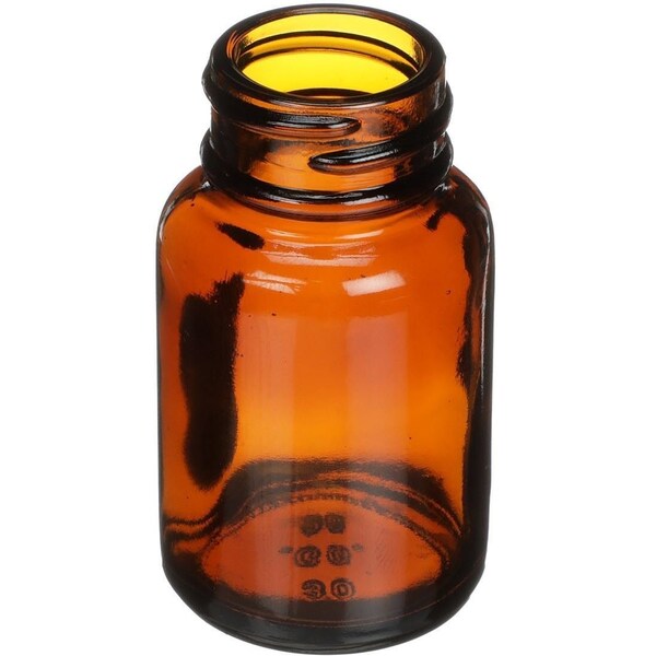 Tricorbraun 30 cc Glass Round Packer Bottle 28-400 Neck Finish, Amber ...