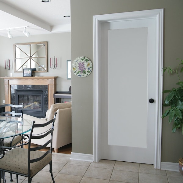 Codel Doors 30" x 80" Primed 1-Lite Interior French Slab Door with ...