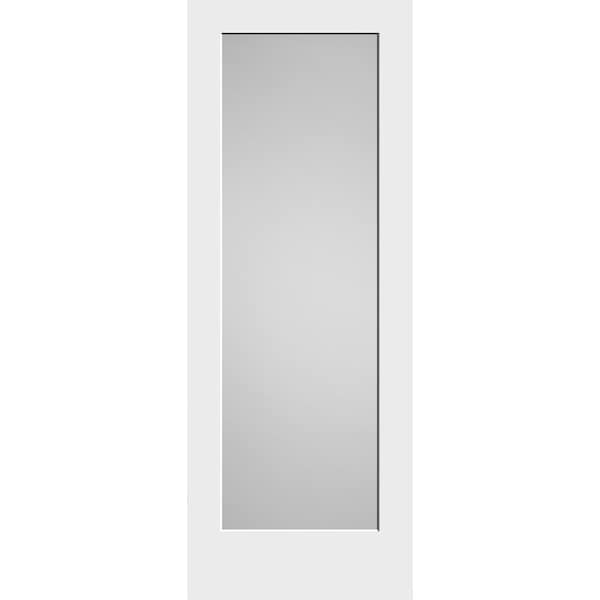 Trimlite 30" x 80" Primed 1-Panel Interior Shaker Slab Door with White ...
