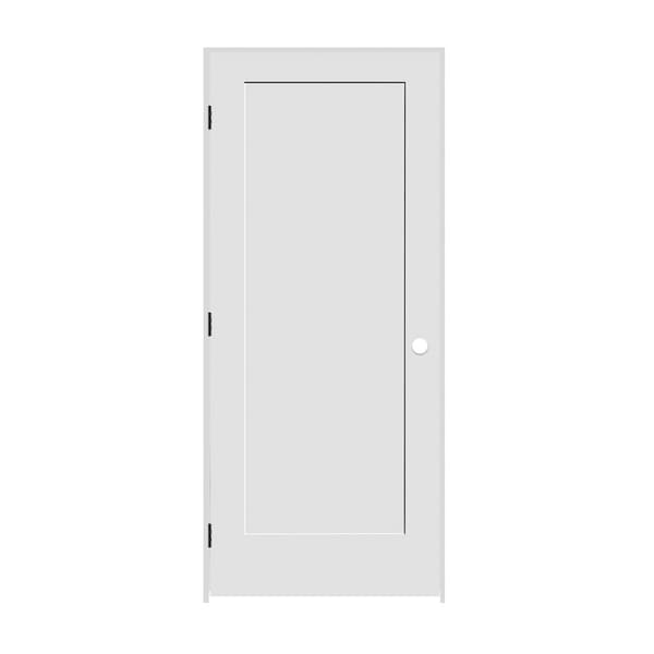 Codel Doors 34" x 80" x 1-3/8" Primed 1-Panel Interior Shaker 4-9/16 ...