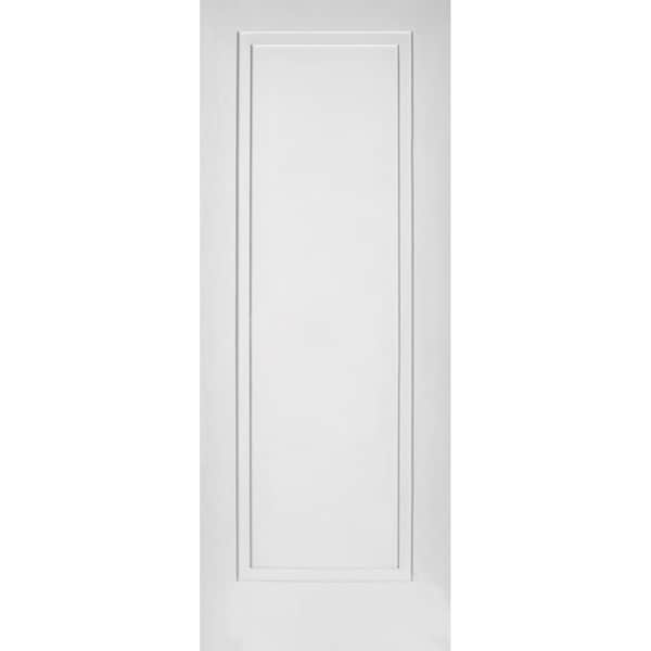 Codel Doors 28" x 80" Primed 1-Panel 2-Step Interior Shaker Slab Door ...