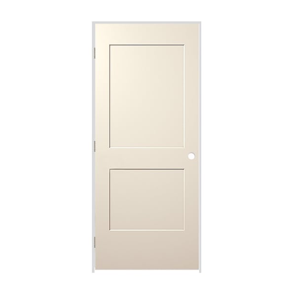 Codel Doors 26" x 80" x 1-3/8" Primed 2-Panel Monroe Molded Hollow Core ...