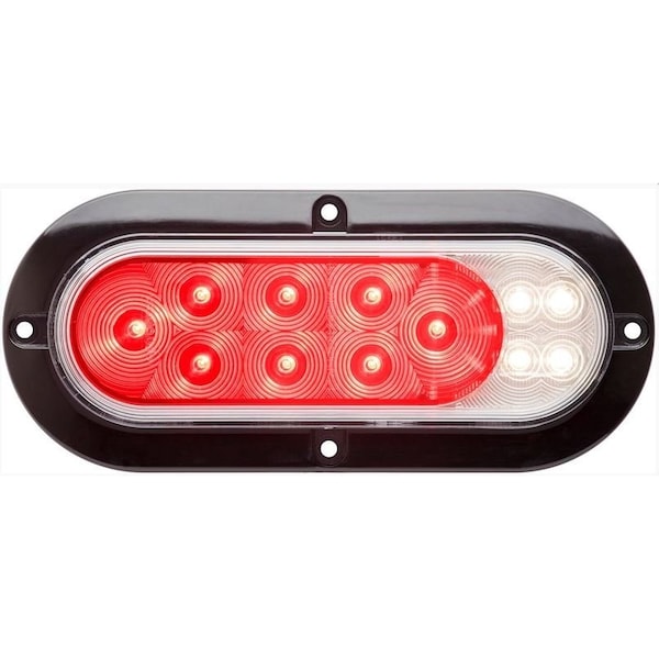 Optronics 6-In Surface Mount Light With Red And Clear Lens, Red And ...